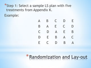 Latin square design | PPTX