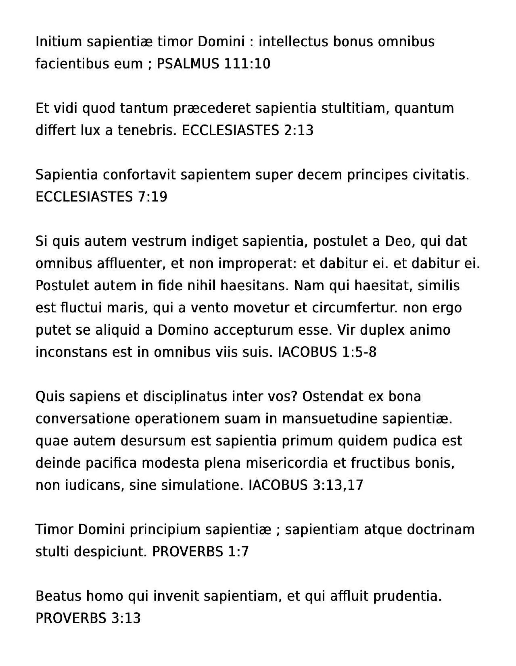 Latin True Wisdom Tract | PDF