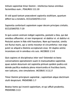 Latin True Wisdom Tract | PDF