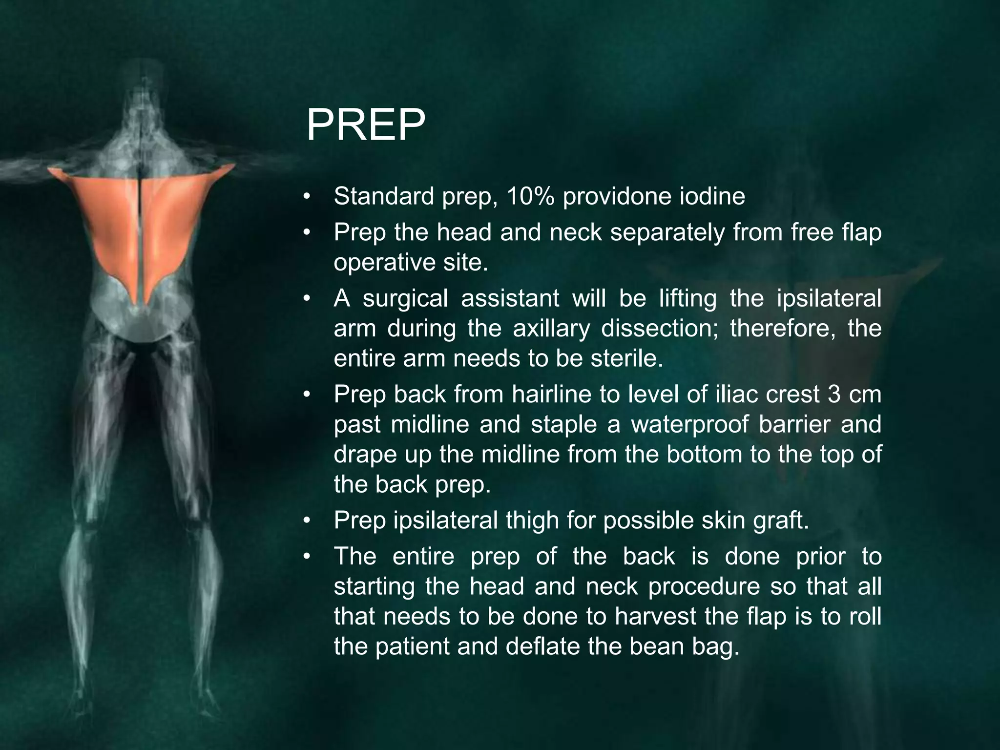 Latissimus dorsi flap for reconstruction in head and neck deffects | PPTX