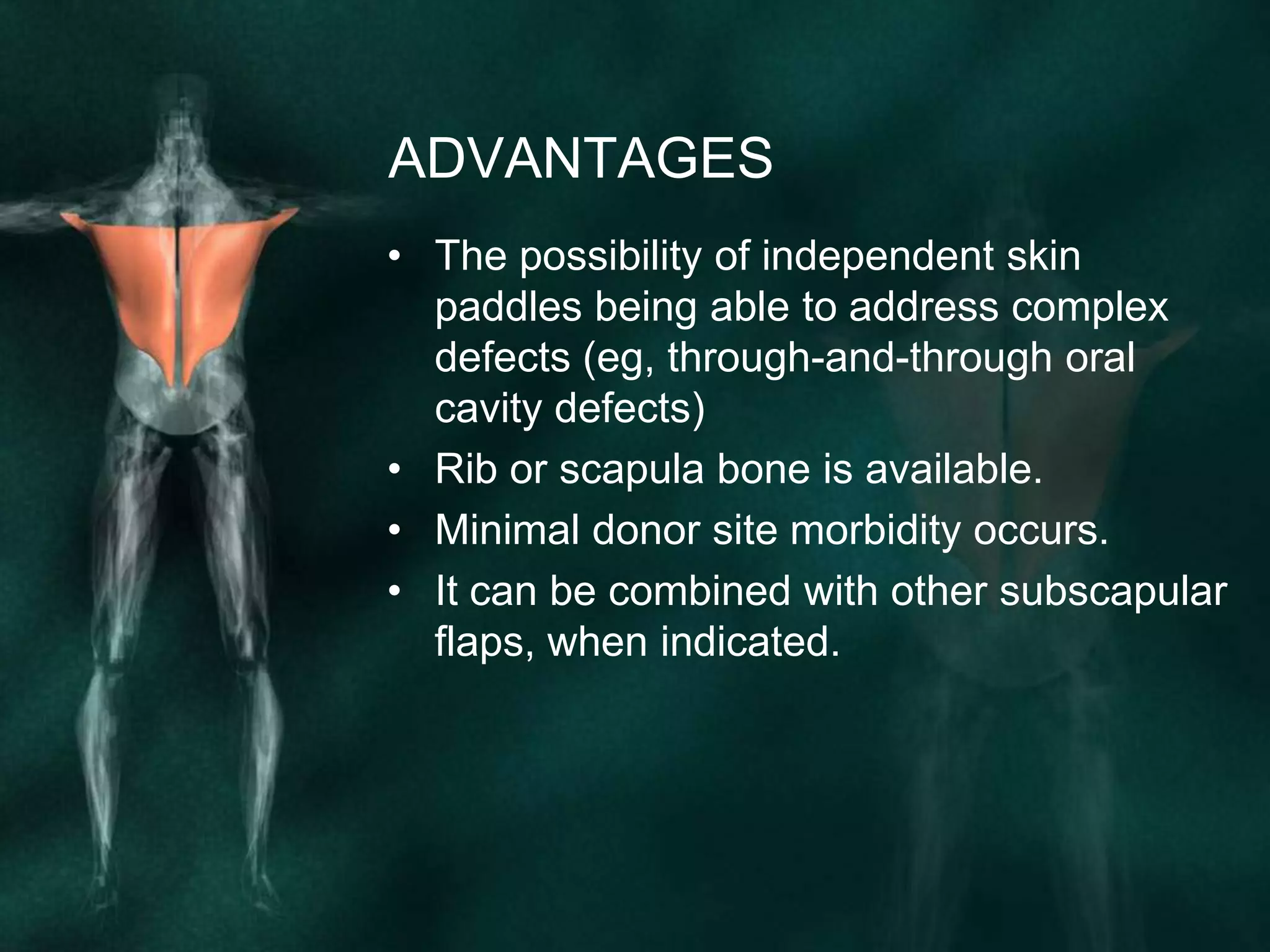 Latissimus dorsi flap for reconstruction in head and neck deffects | PPTX