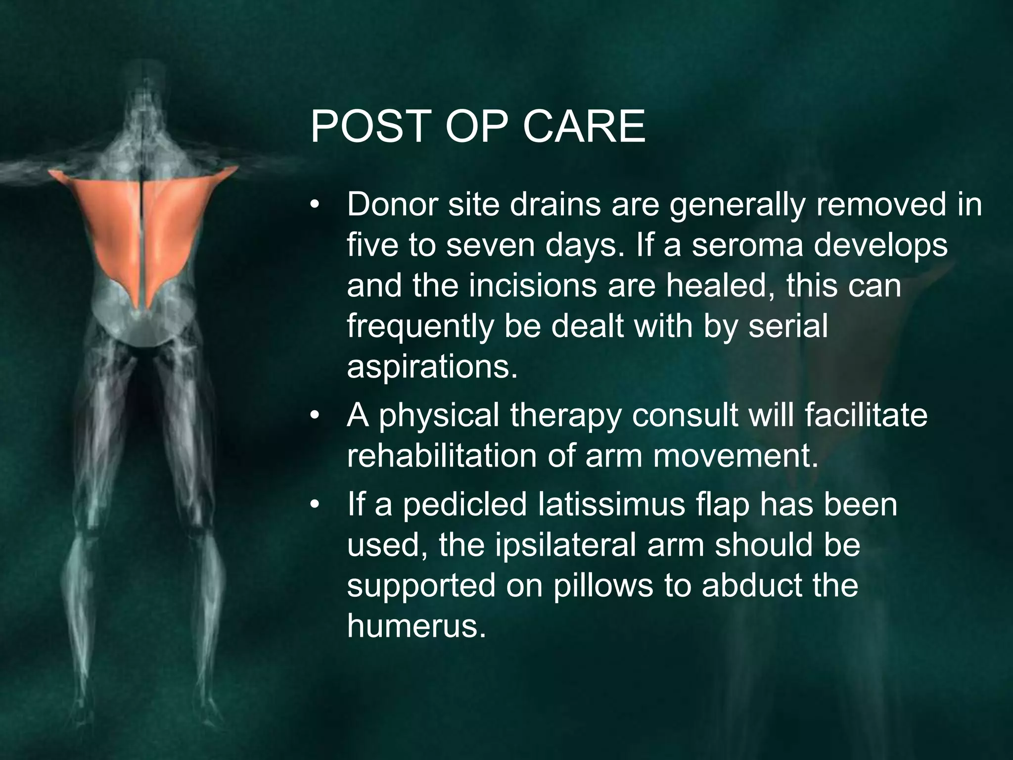 Latissimus dorsi flap for reconstruction in head and neck deffects | PPTX