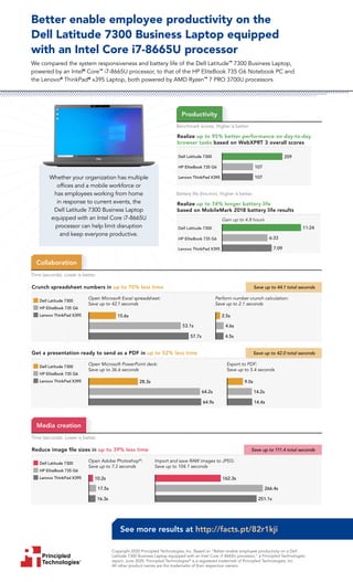 Dell Latitude 7300 laptop comparison infographic | PDF