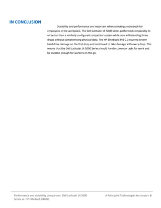 Performance and durability comparison: Dell Latitude 14 5000 Series vs ...