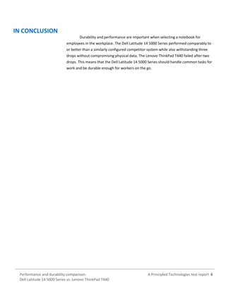 Performance and durability comparison: Dell Latitude 14 5000 Series vs ...