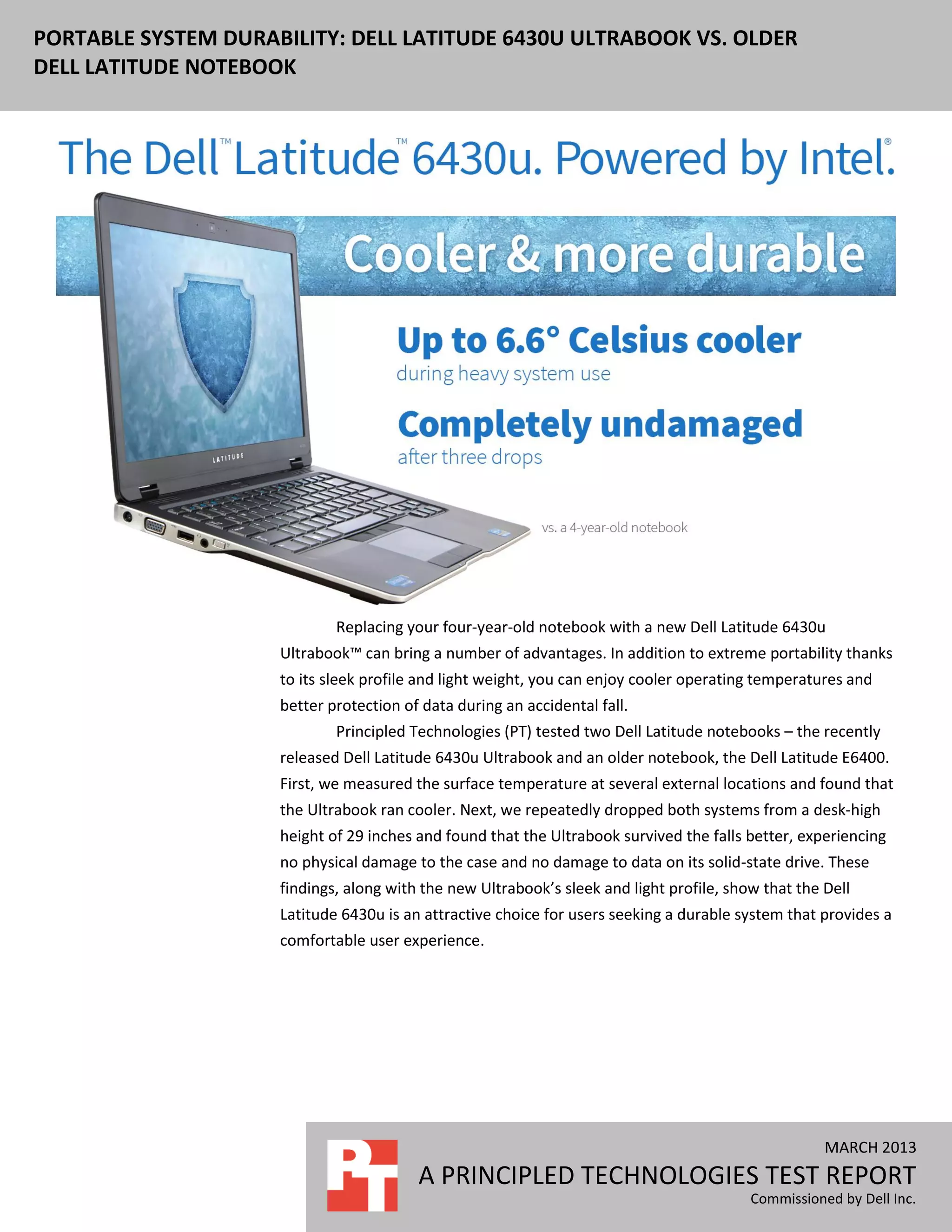 Portable system durability: Dell Latitude 6430u Ultrabook vs. older ...
