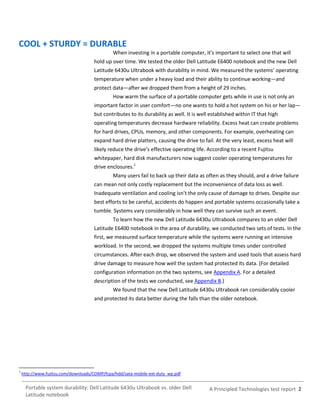 Portable system durability: Dell Latitude 6430u Ultrabook vs. older ...