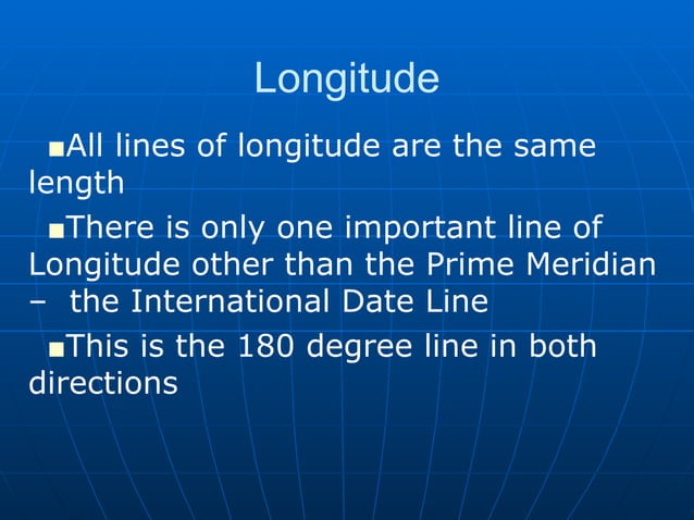 Latitude And Longitude | PPT | Geography | Science