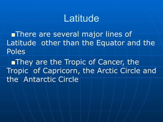 Latitude And Longitude | PPT
