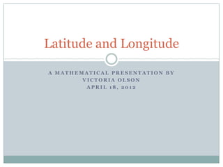 Latitude and longitude | PPT