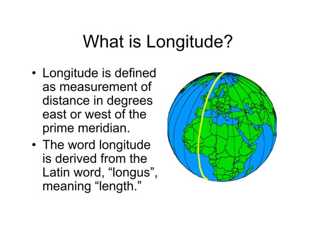 Latitudeand longitude | PPT