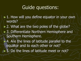 Latitude and Longitude.ppt | Geography | Science