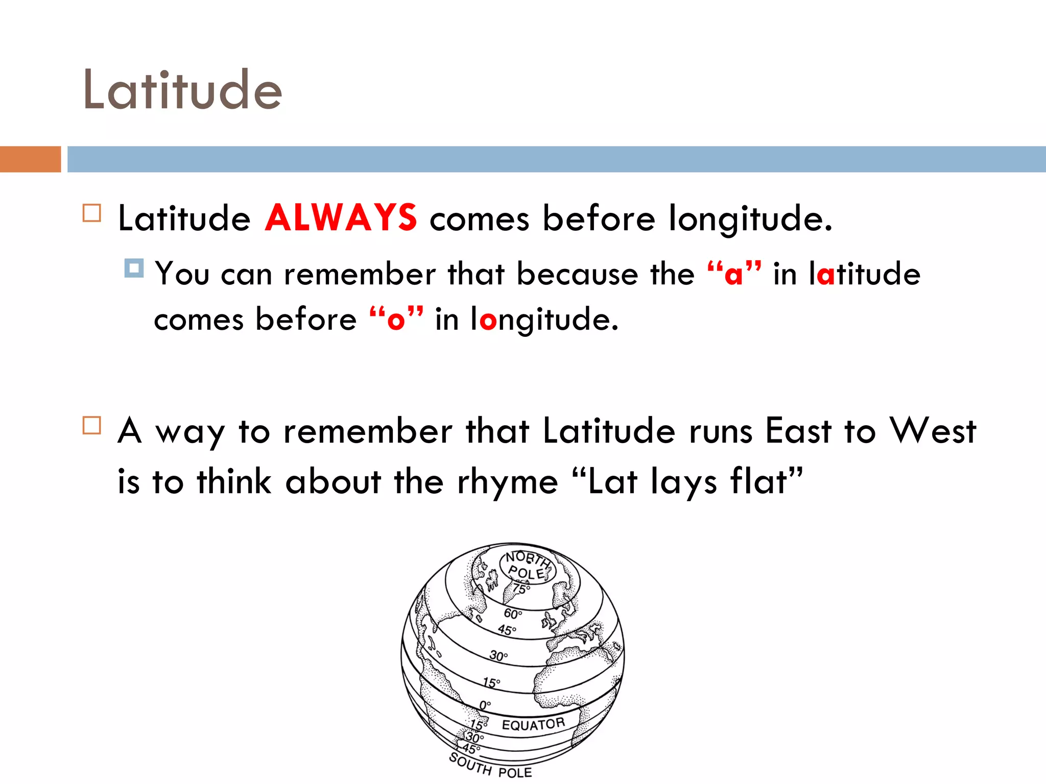 Latitude and longitude notes | PPT