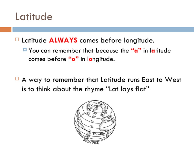 Latitude and longitude notes | PPT