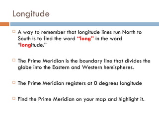 Latitude and longitude notes | PPT
