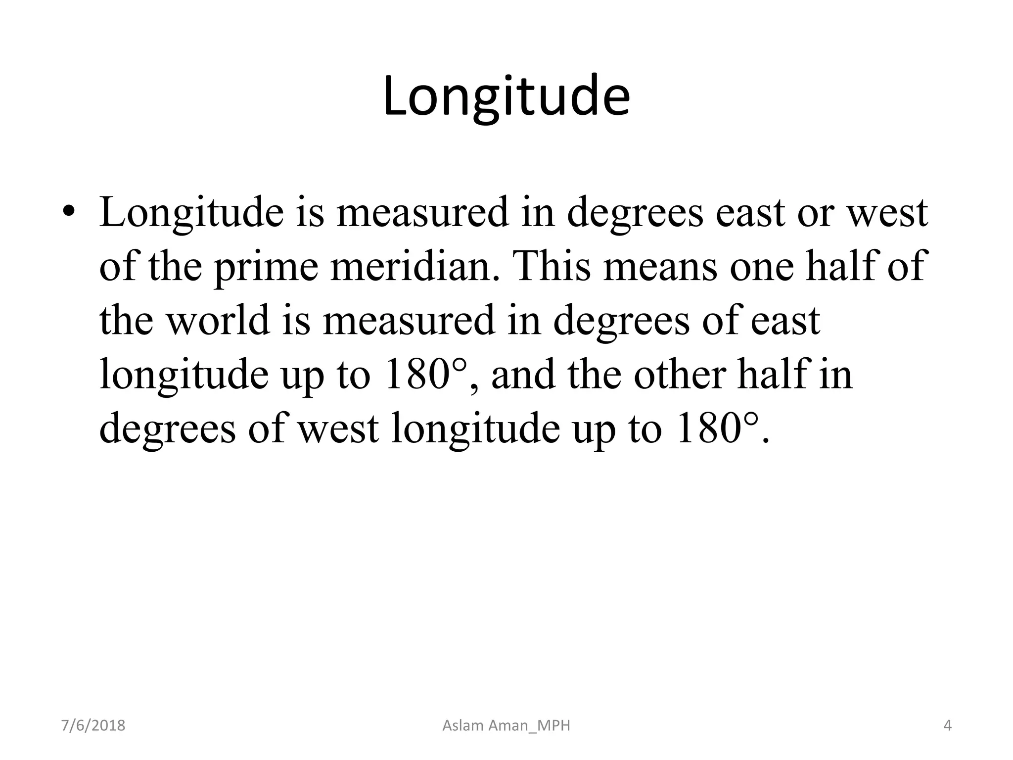 Latitude and Longitude | PDF