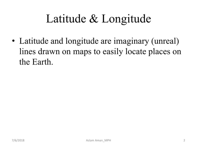 Latitude and Longitude | PPT