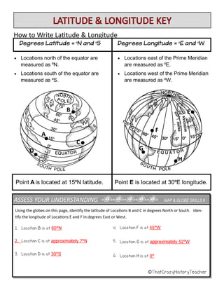 LatitudeLongitudeWorksheets-1.to study for kids | PDF