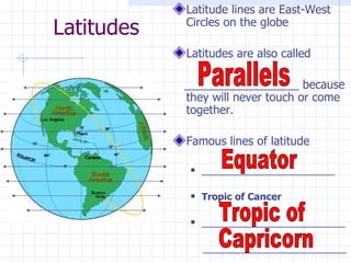 Latitudes and Longitudes | PPT