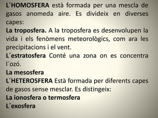 L´atmosfera | PPT