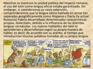 Historia del latín | PPTX