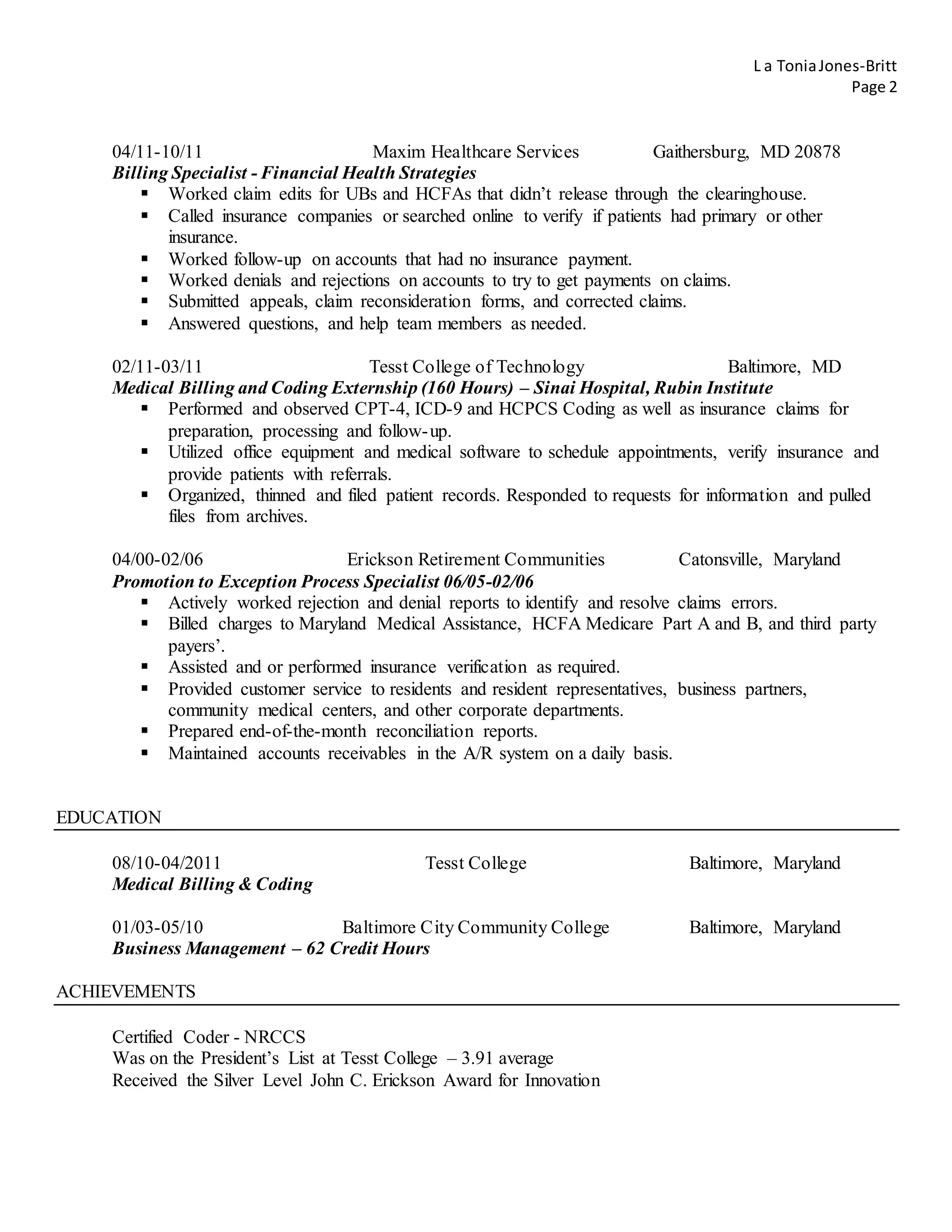 Latonia jones resume3 updated | DOCX
