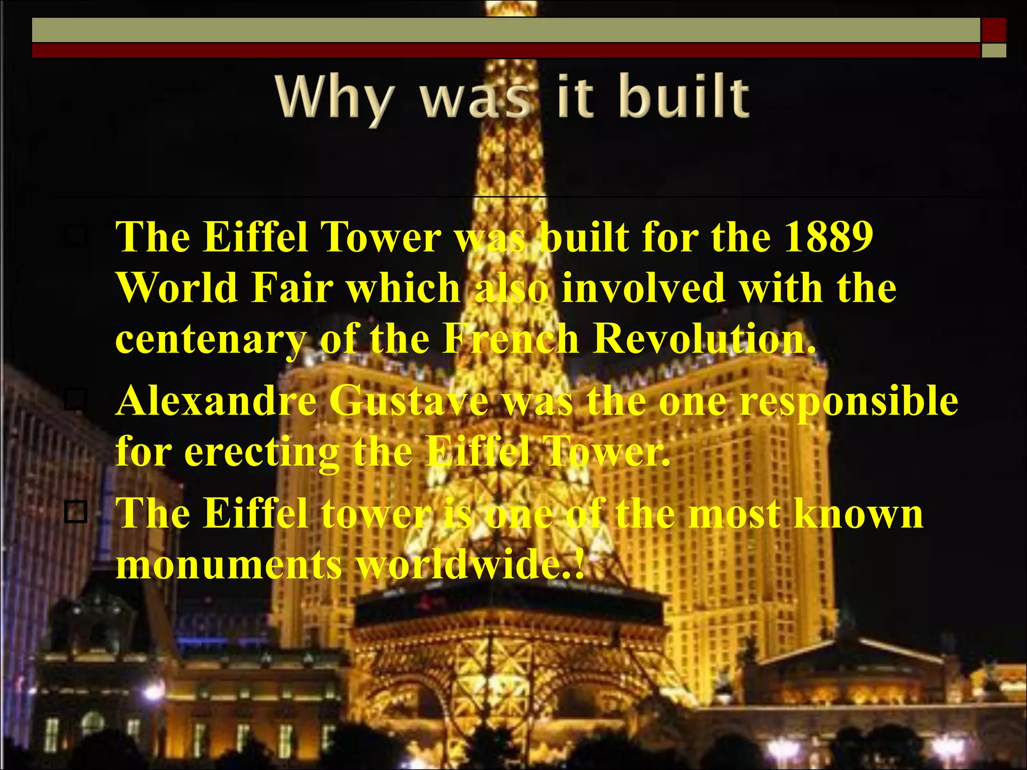 La tour eiffel | PPT