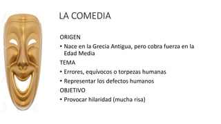 La tragedia y la comedia | PPTX