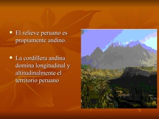 Relieve peruano 1 | PPT