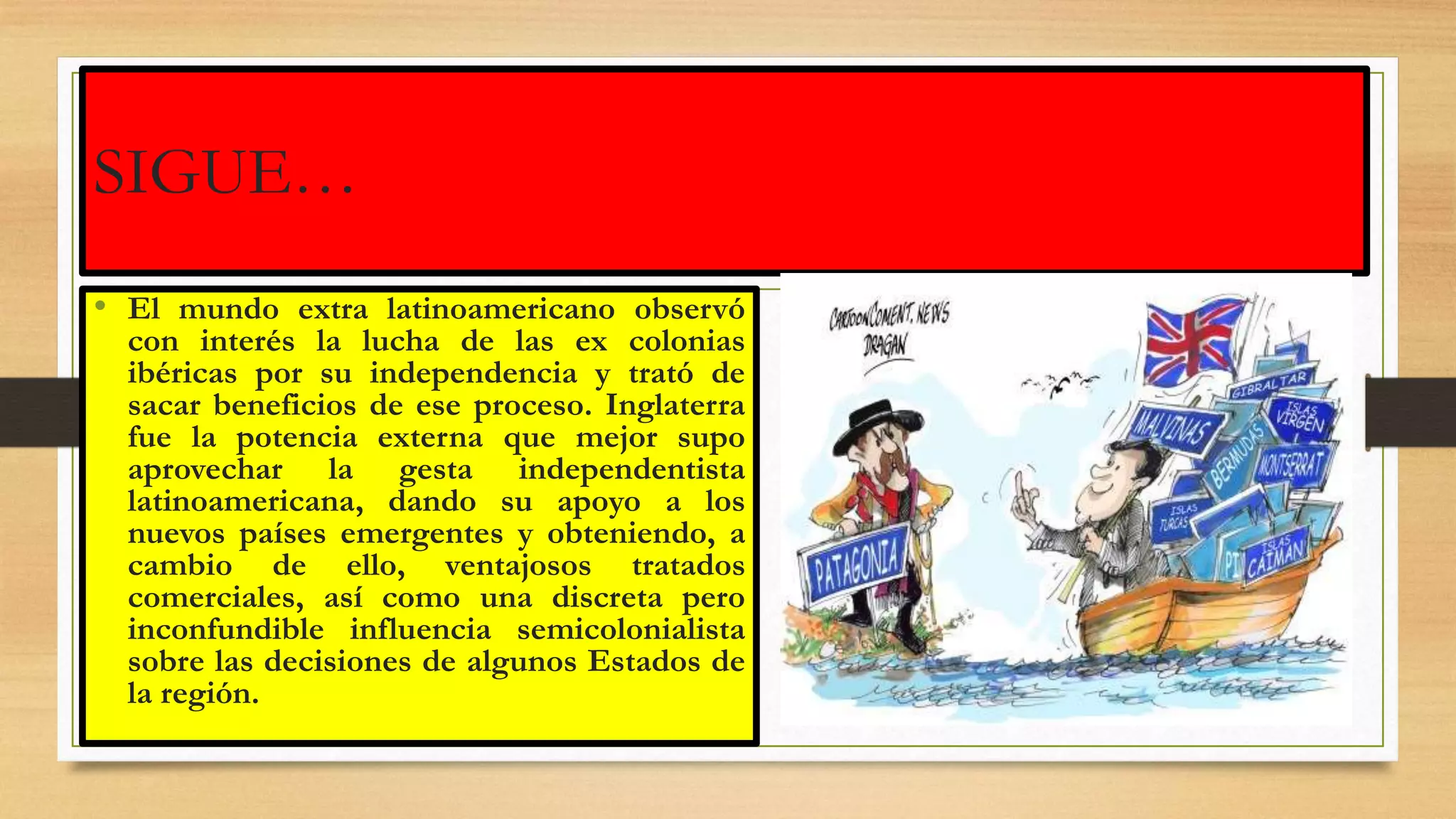 La transicion independentista de los paises latinoamericanos | PPTX