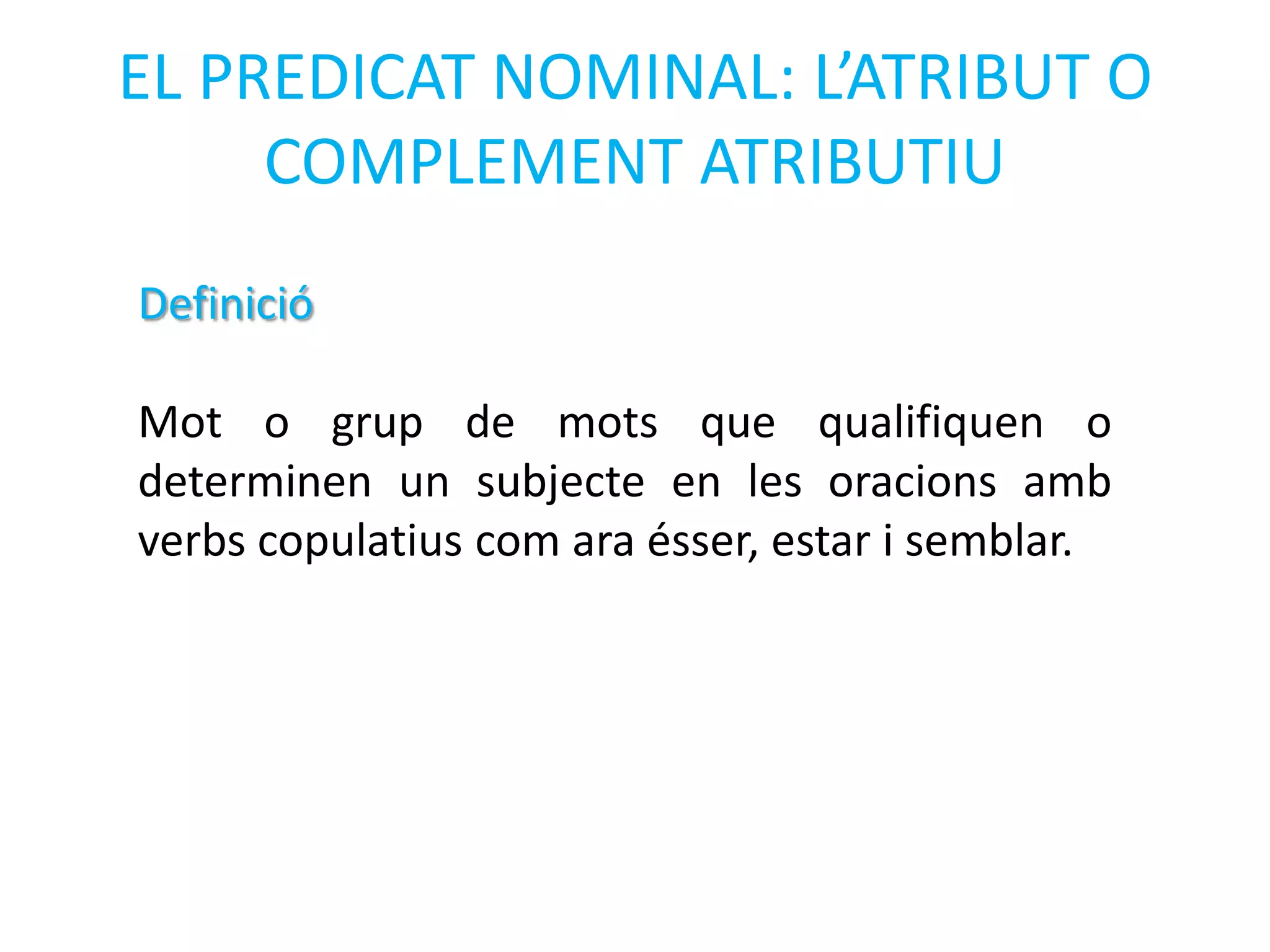 L’atribut | PPT
