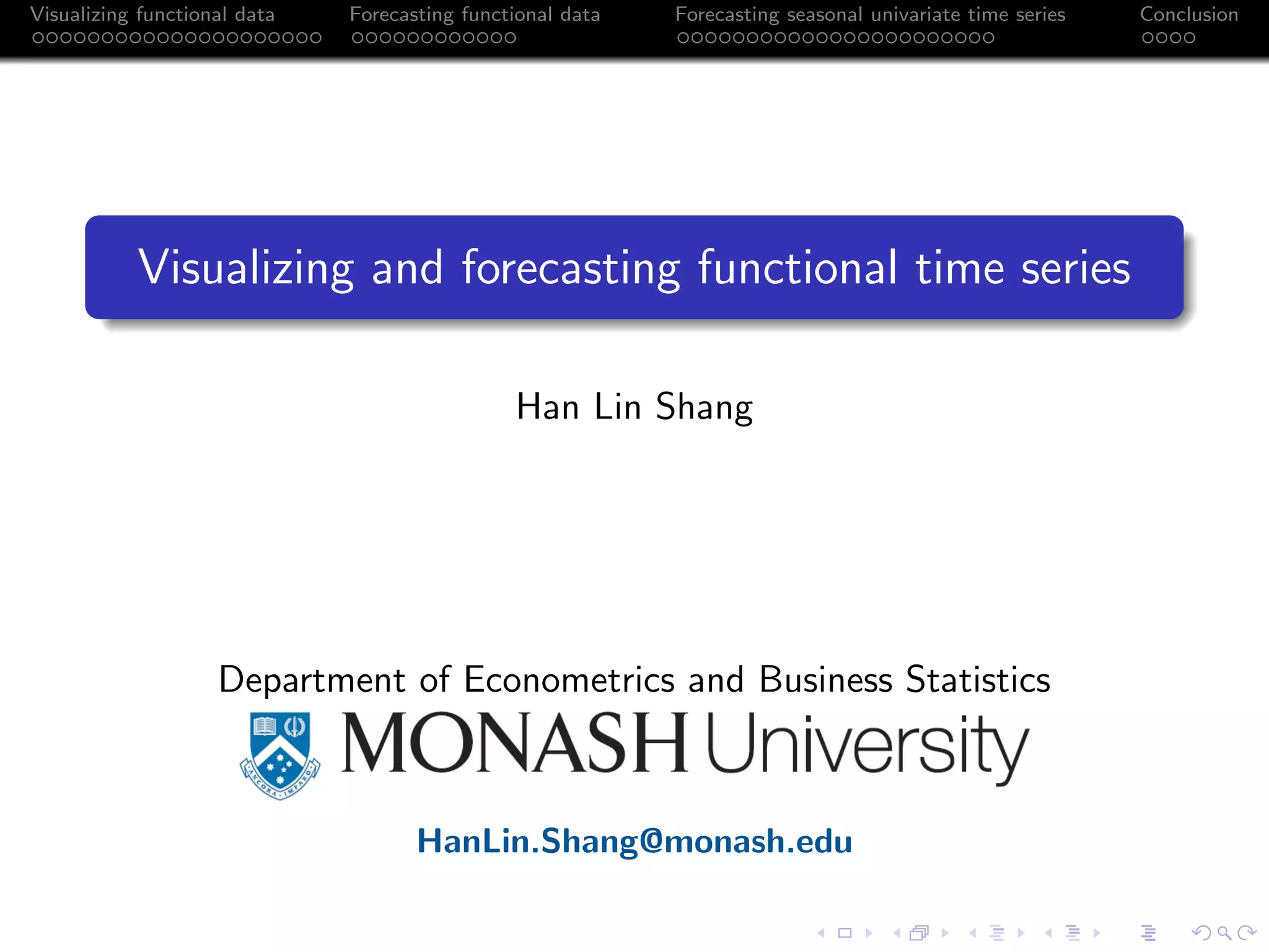 Visualizing Modeling And Forecasting Of Functional Time Series Ppt