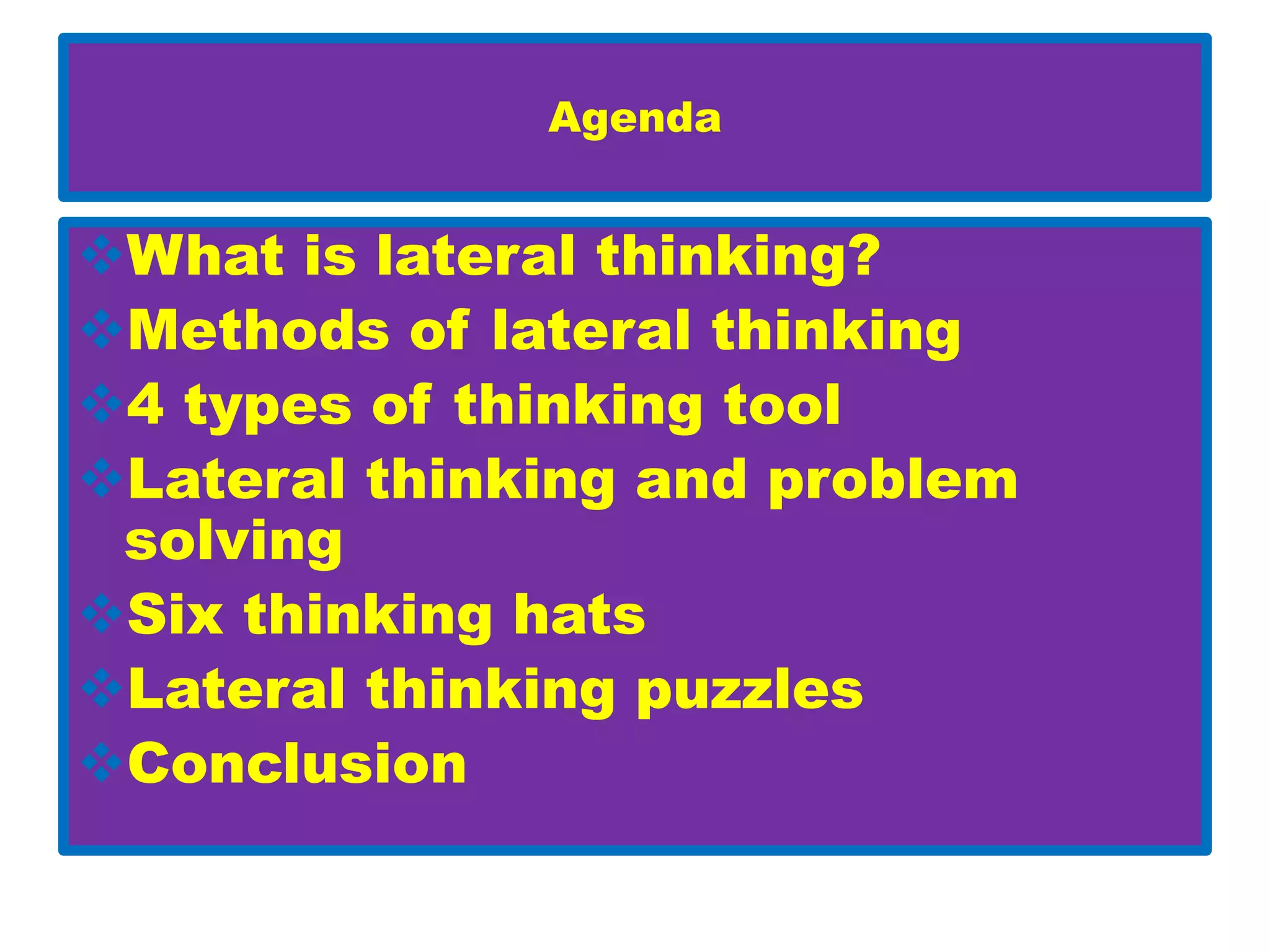 Lateral thinking | PPT