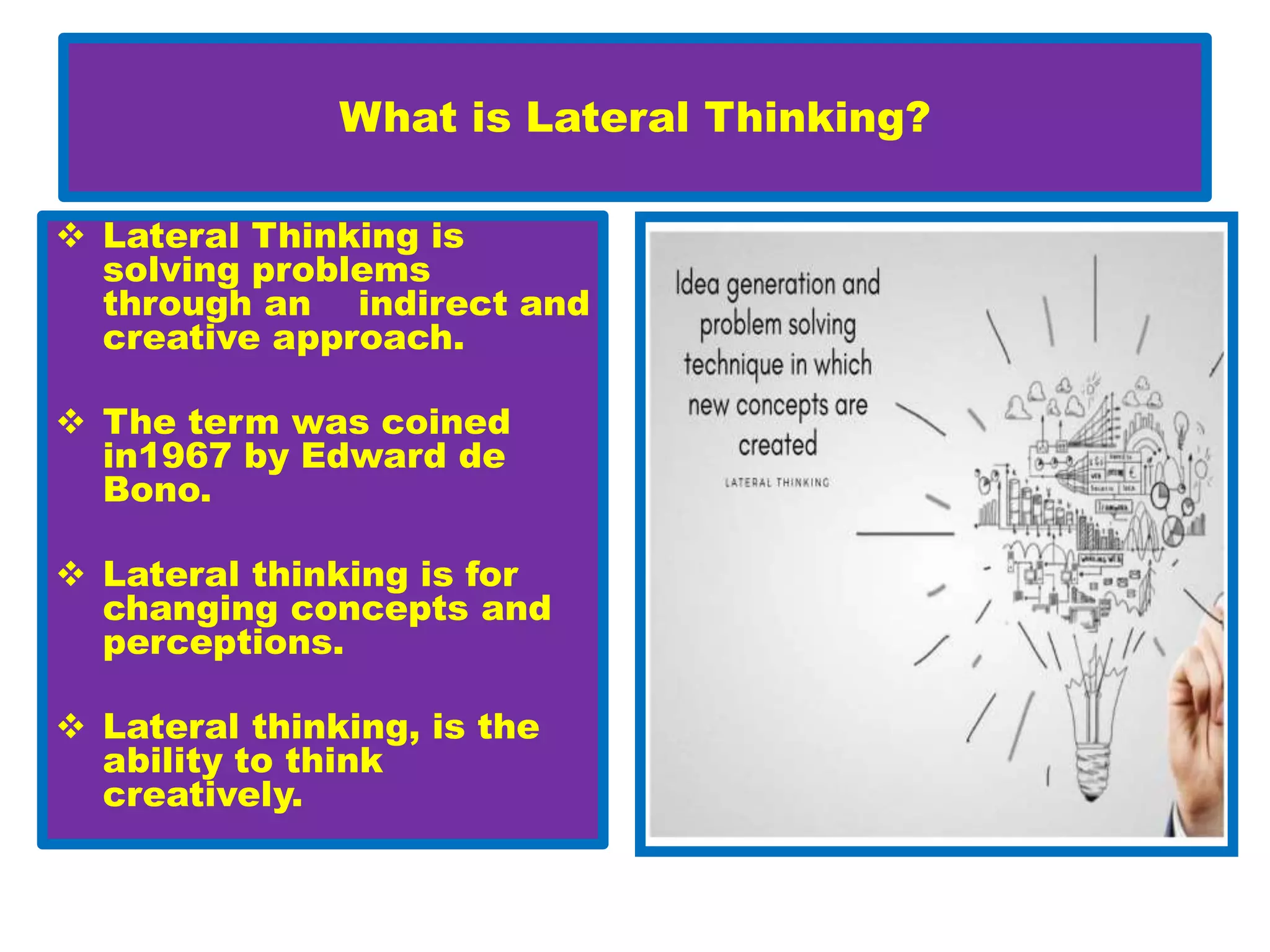 Lateral thinking | PPT