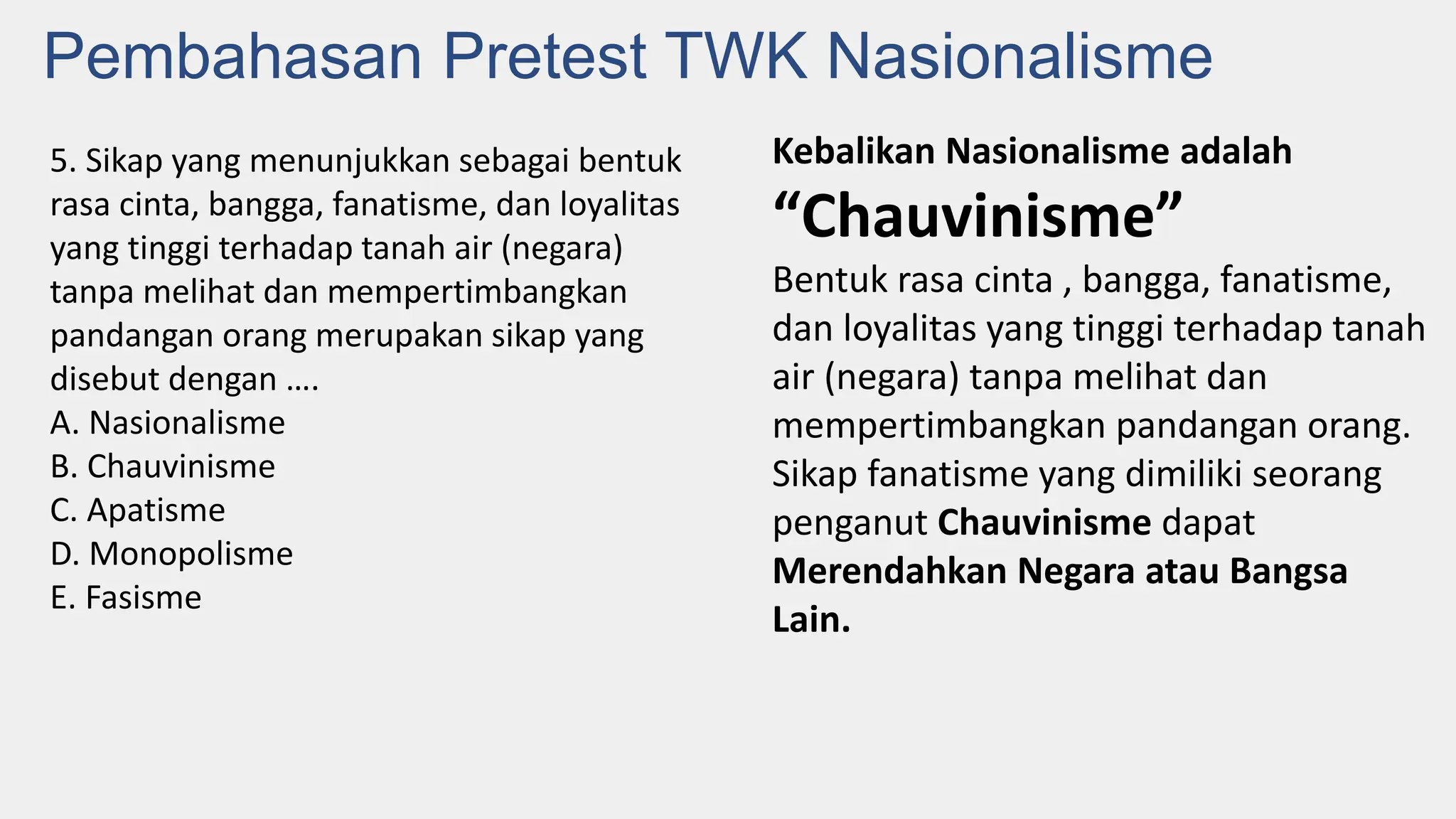Latsol TWK Nasionalisme untuk masuk CPNS | PPT