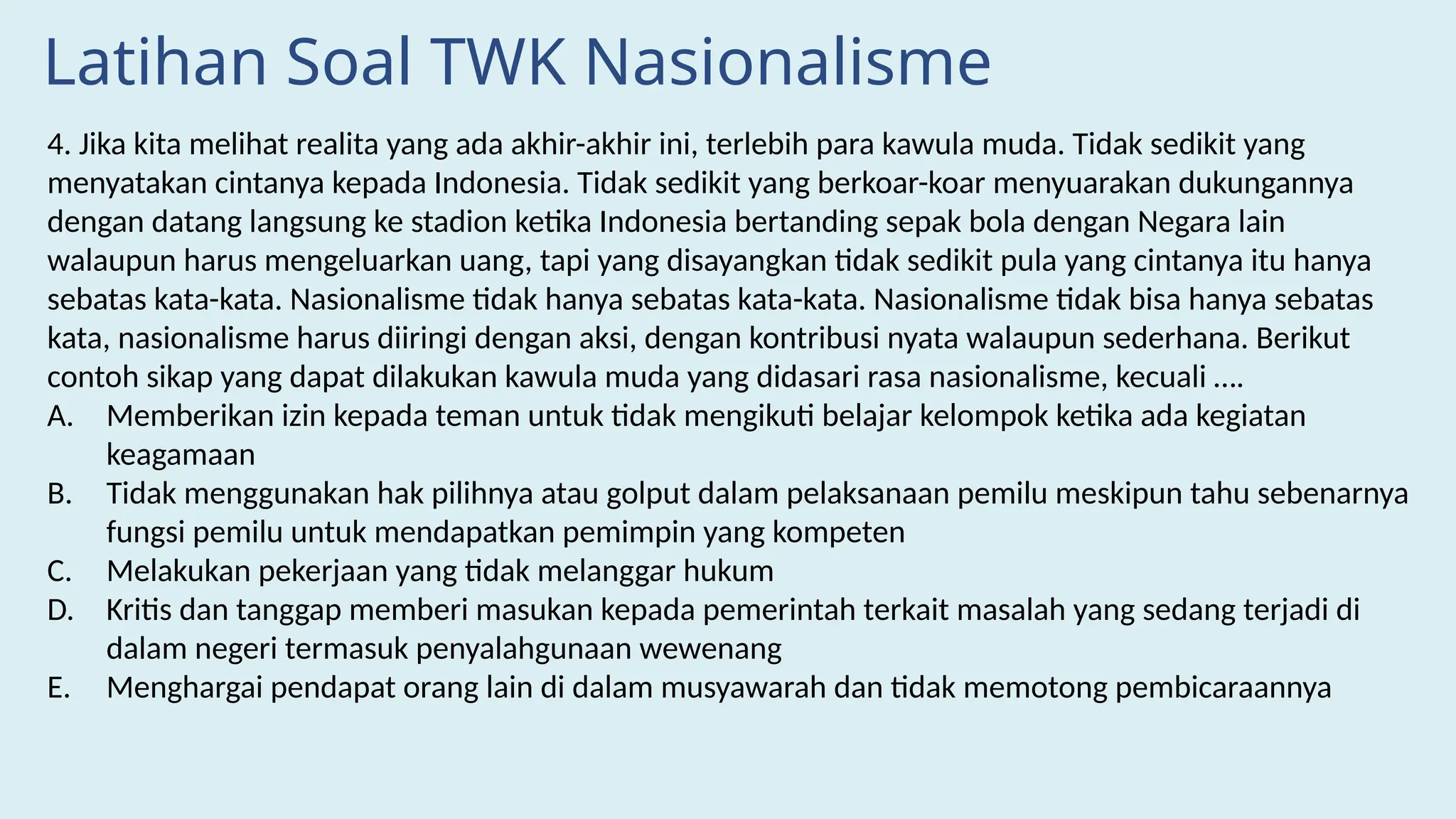 Latihan Soal TWK Nasionalisme Part 5 (1).pptx
