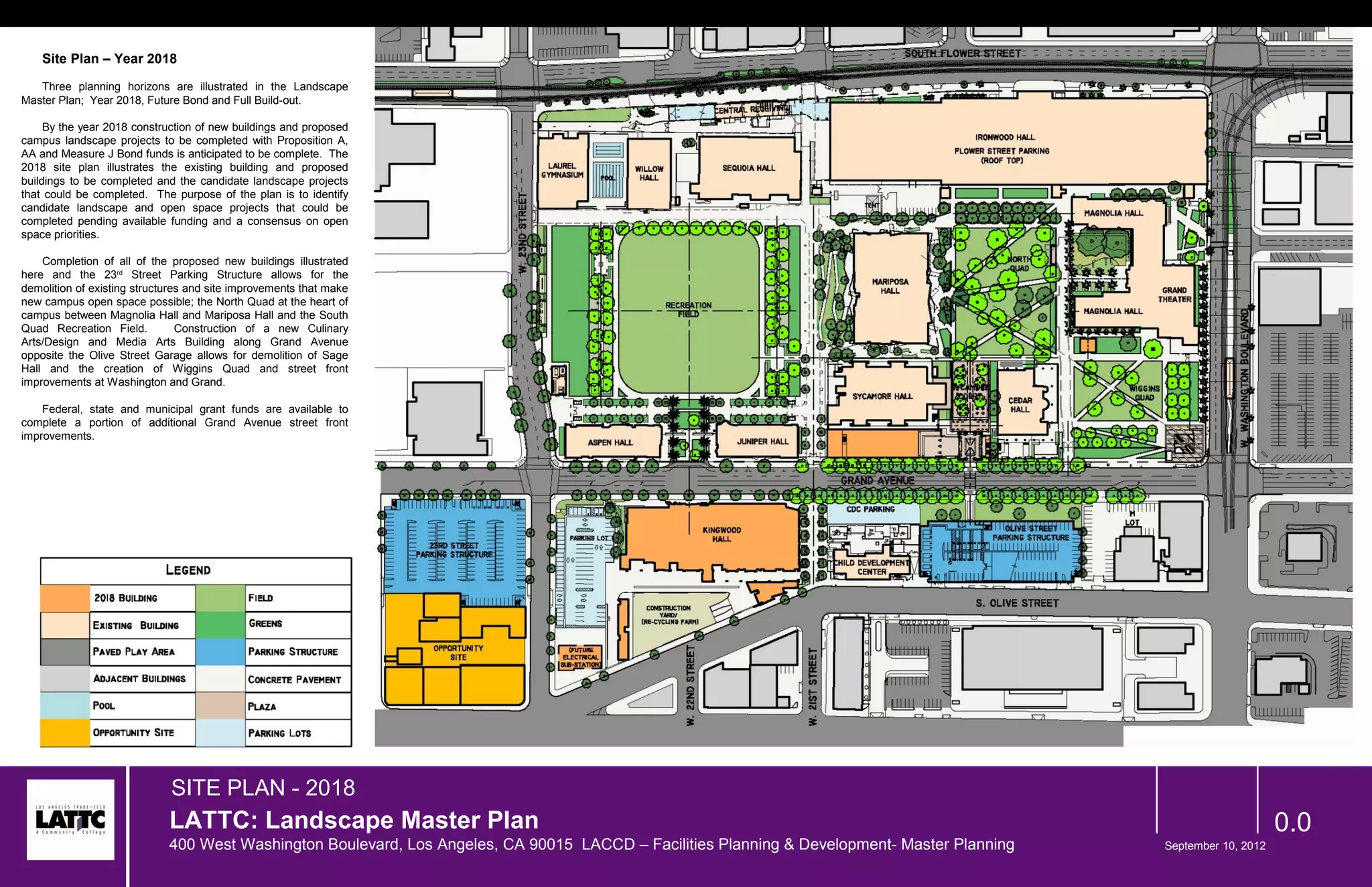 LATTC Landscape Master Plan Summary oct 2012 | PPT | Civil Engineering ...