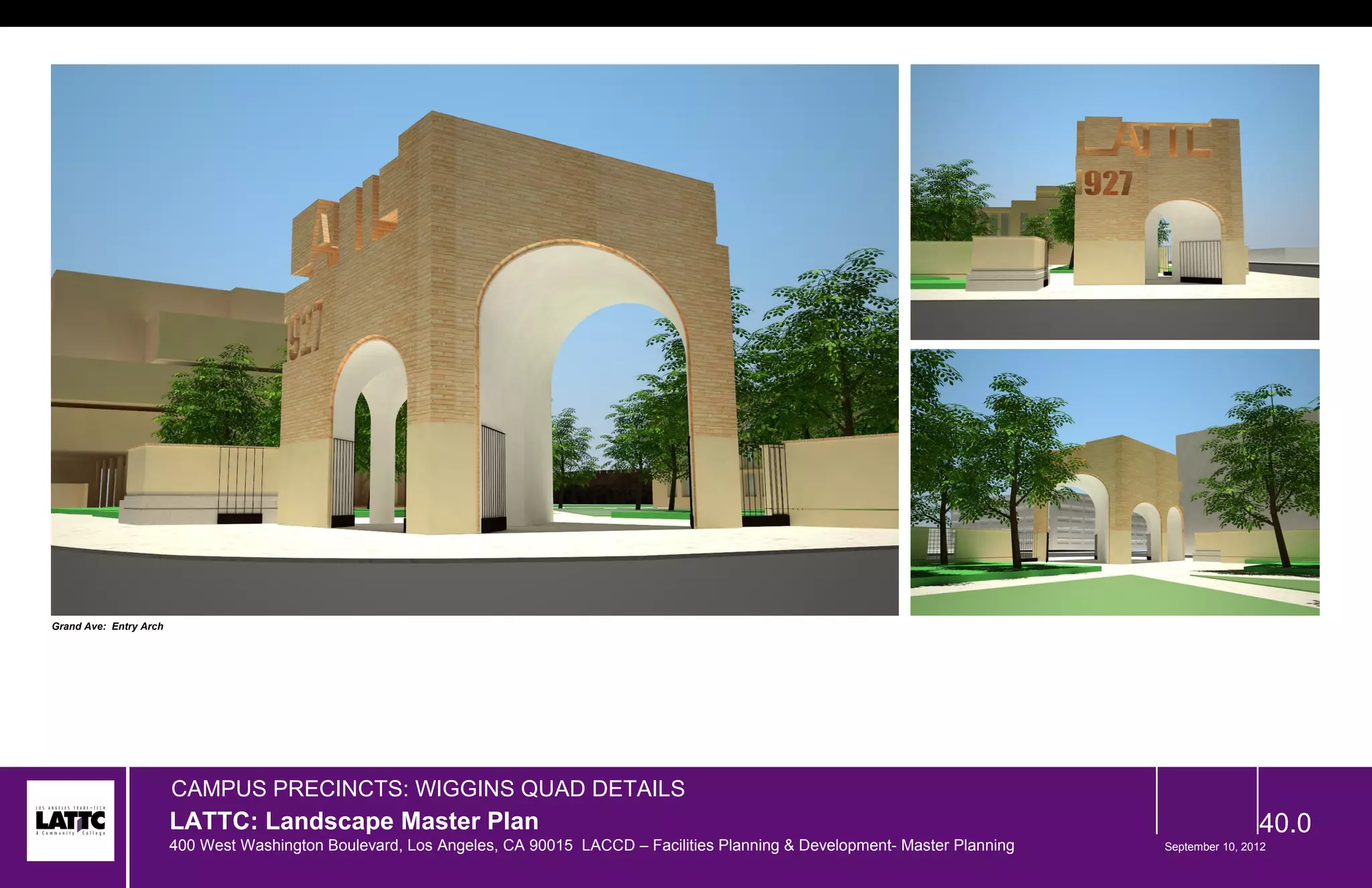 LATTC Landscape Master Plan Summary oct 2012 | PPT | Civil Engineering ...