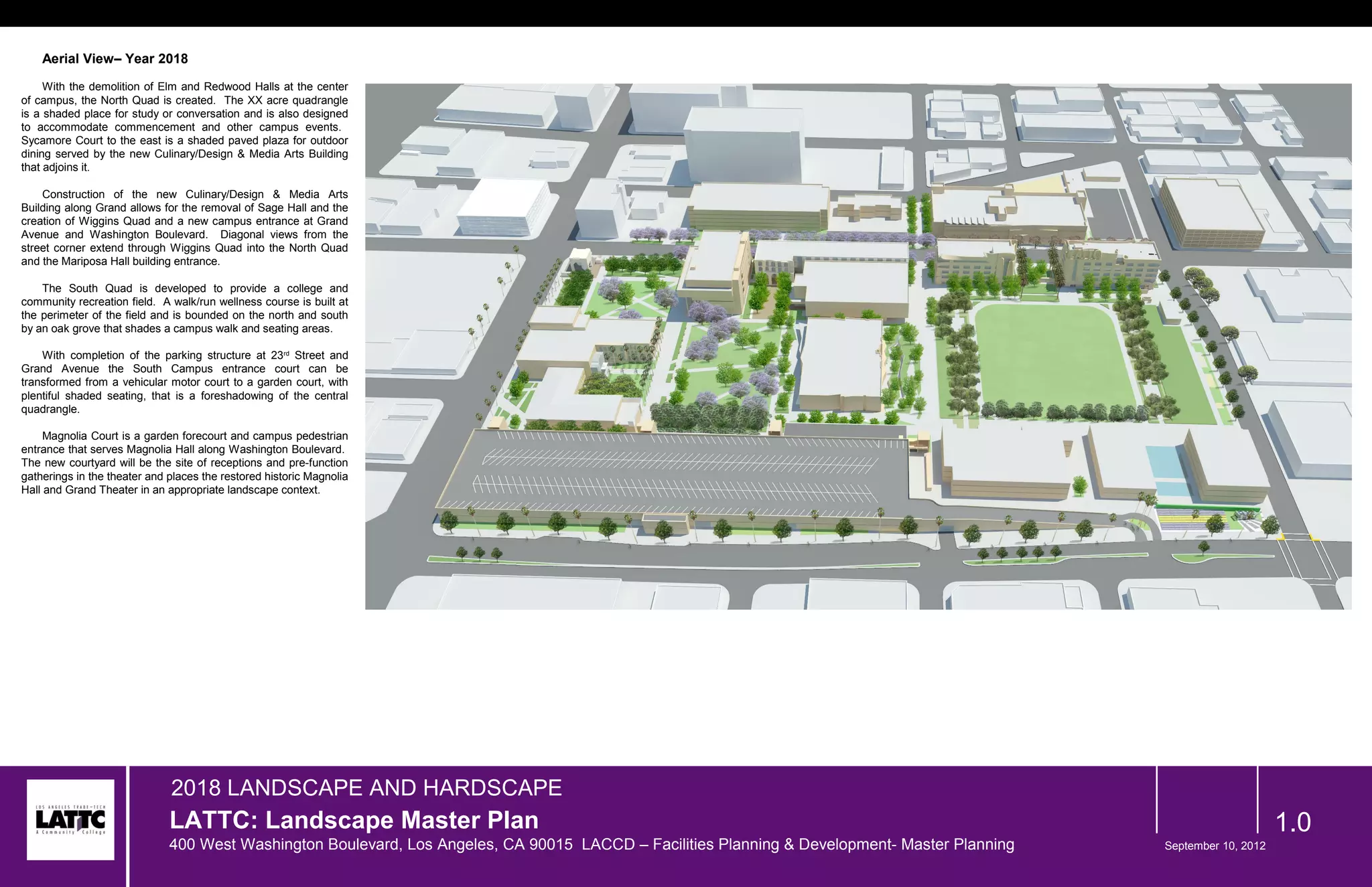 LATTC Landscape Master Plan Summary oct 2012 | PPT | Civil Engineering ...
