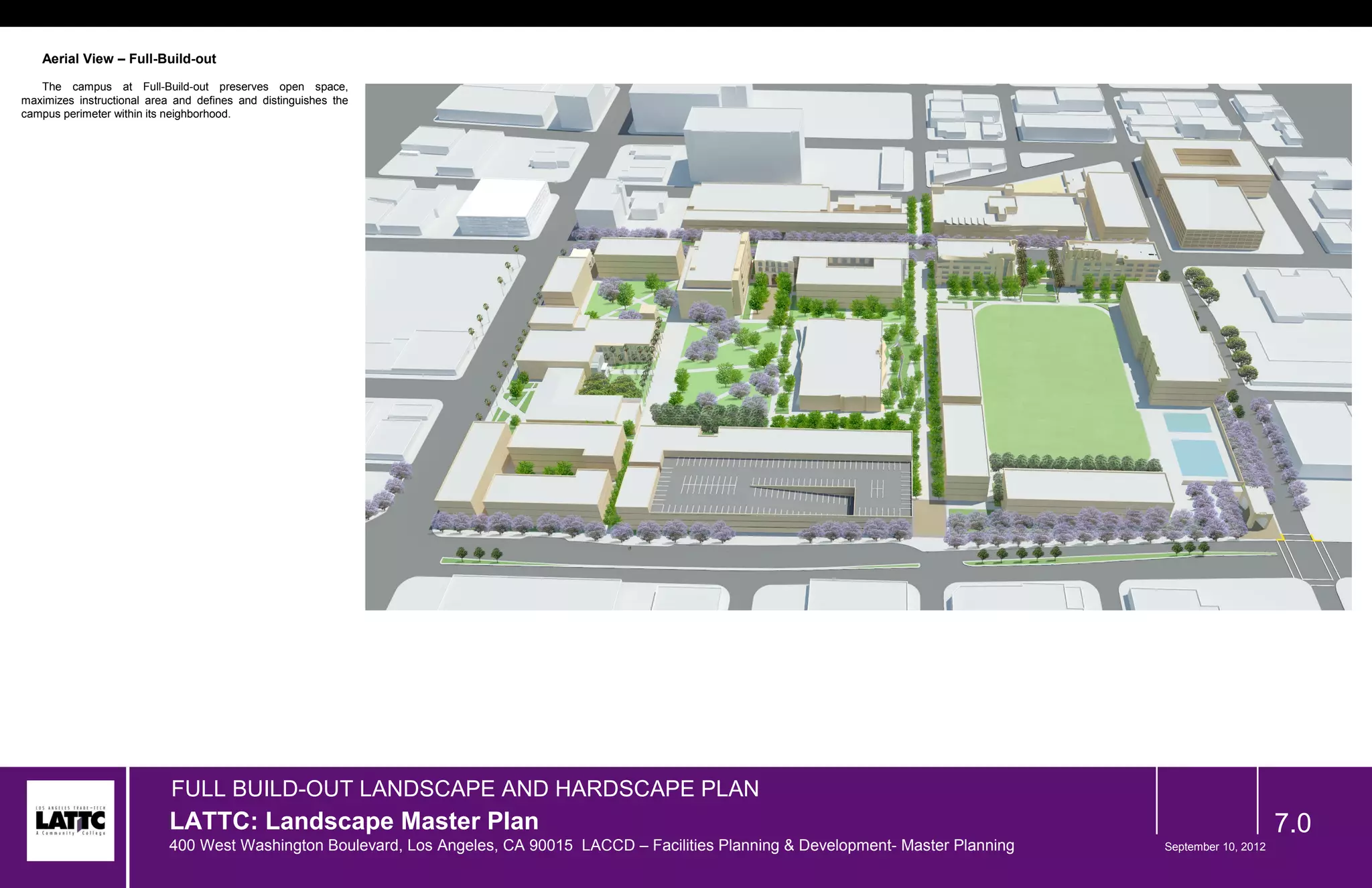 LATTC Landscape Master Plan Summary oct 2012 | PPT | Civil Engineering ...