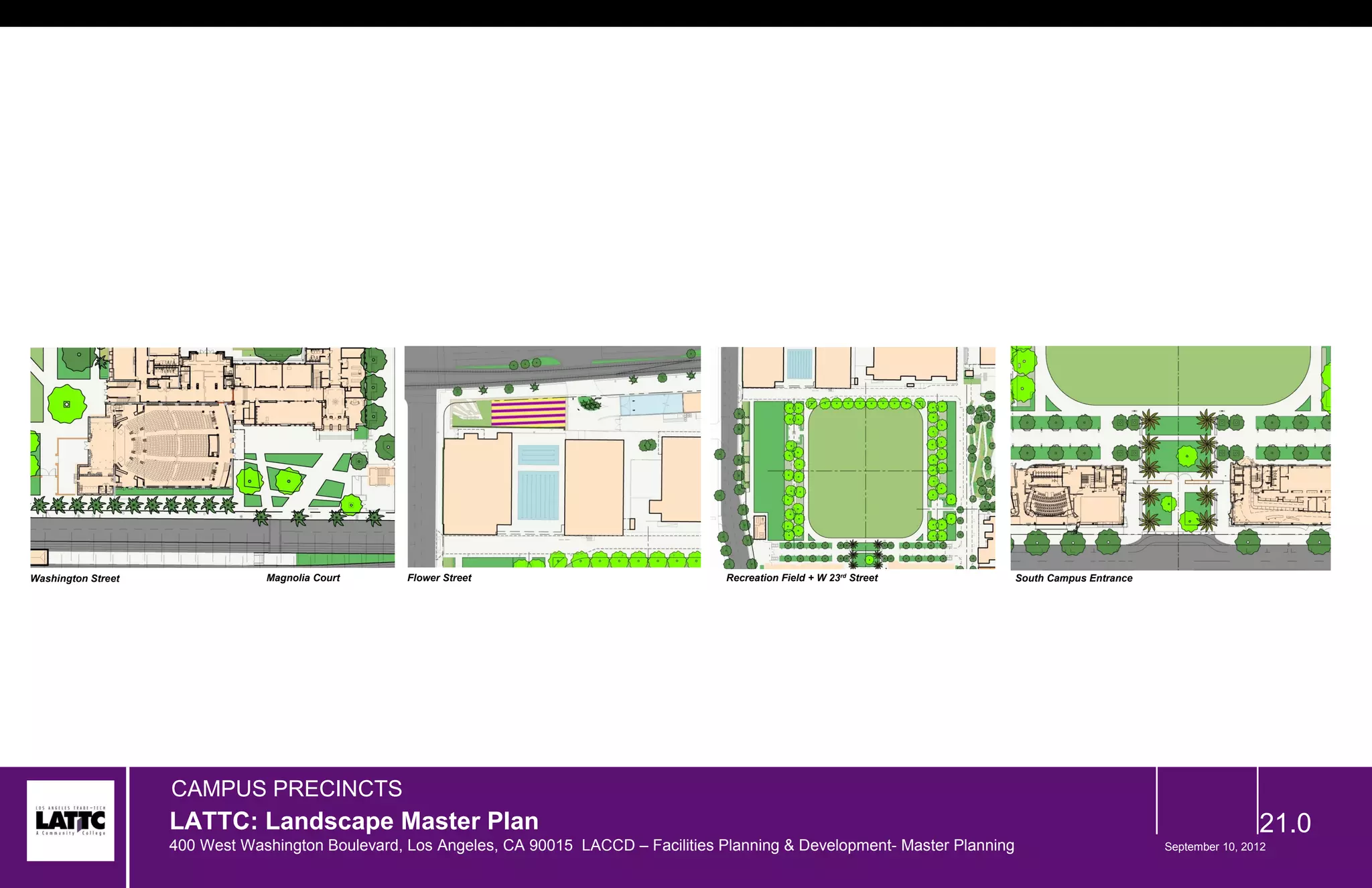 LATTC Landscape Master Plan Summary oct 2012 | PPT | Civil Engineering ...