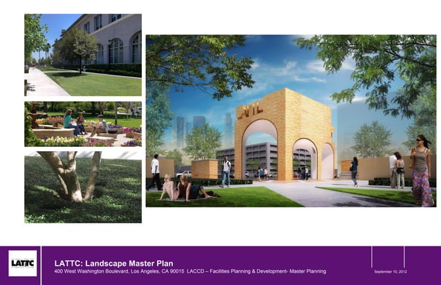 LATTC Landscape Master Plan Summary oct 2012 | PPT
