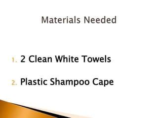 Lattc cosmetology department chemical draping | PPTX