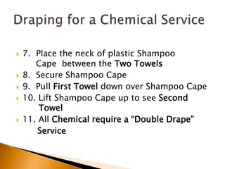 Lattc cosmetology department chemical draping | PPTX