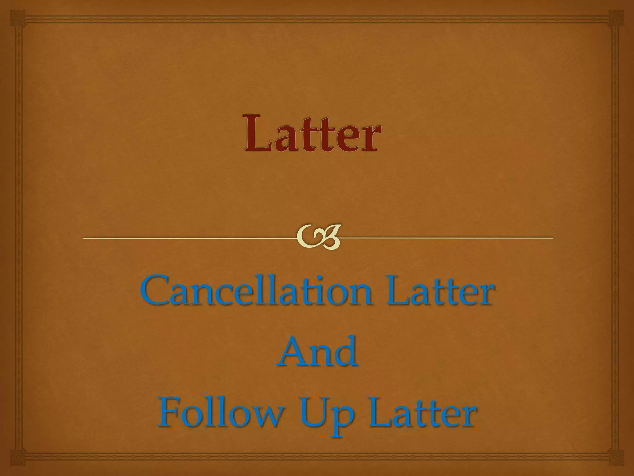 Latter Writting | PPTX