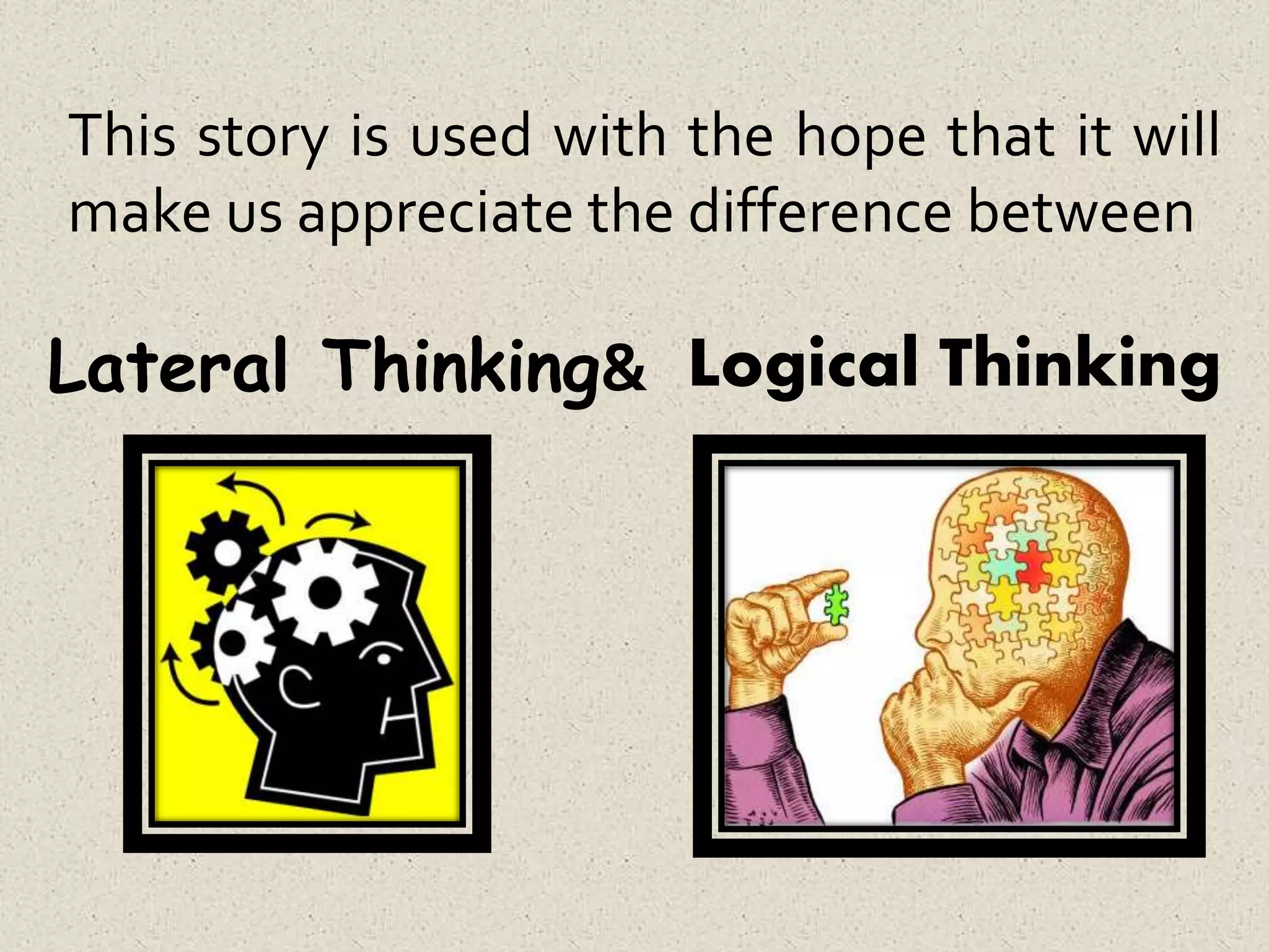 Lateral Thinking Puzzle - The Moneylender | PPTX