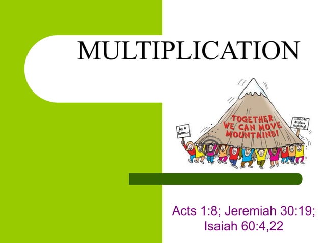 Multiplication of Disciples | PPT