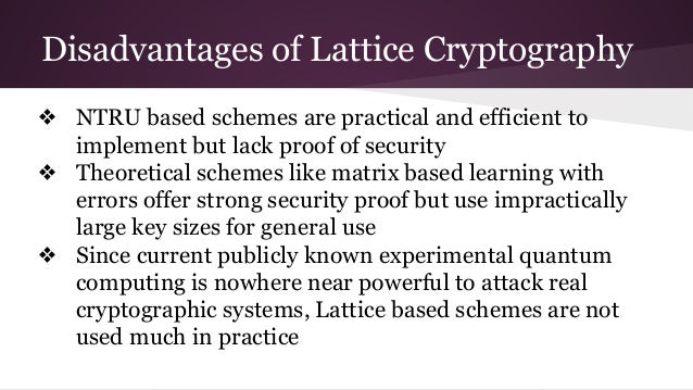Lattice Based Cryptography Ggh Cryptosystem