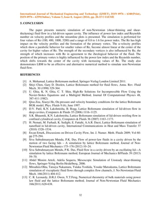 LATTICE BOLTZMANN SIMULATION OF NON-NEWTONIAN FLUID FLOW IN A LID DRIVEN CAVITY | PDF