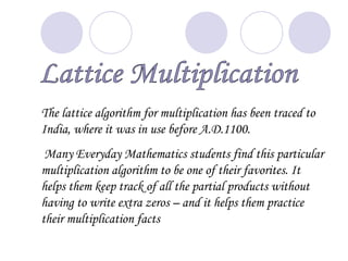 Lattice method-of-multiplication-2 | PPT